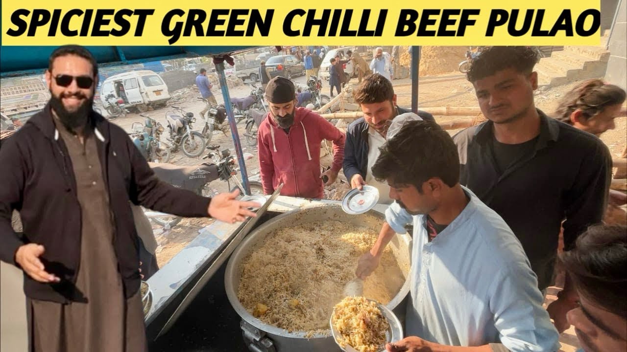 Pakistan’s Spiciest Green Chilli Pulao | Pakistan food | Karachi ka ...