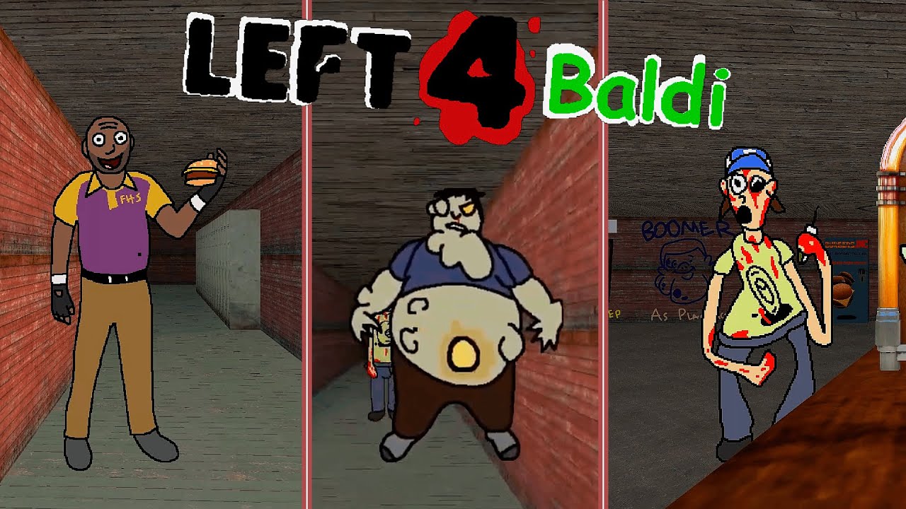 Left 4 Baldi // Baldi's Basics & Left 4 Dead 2 - YouTube