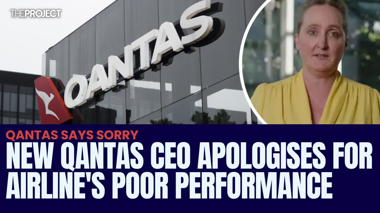 New Qantas CEO Apologises For Airline's Poor Performance - YouTube