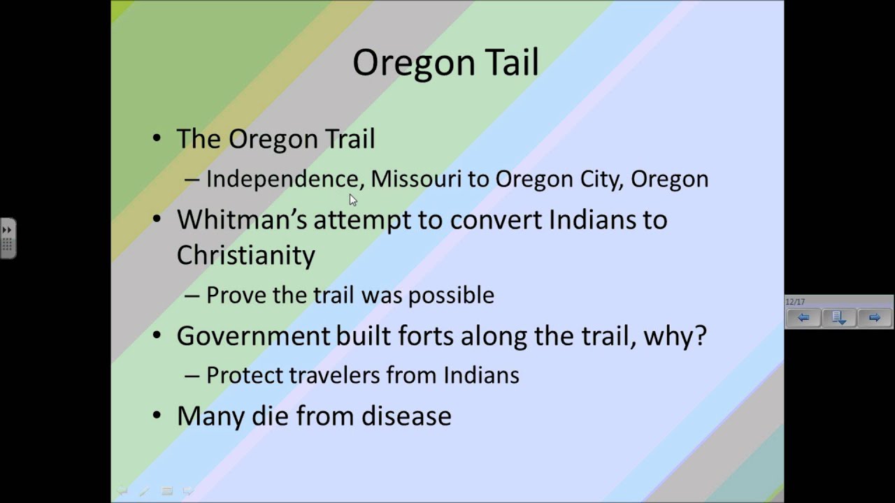 Lecture Notes: Manifest Destiny and Westward Migrations - YouTube