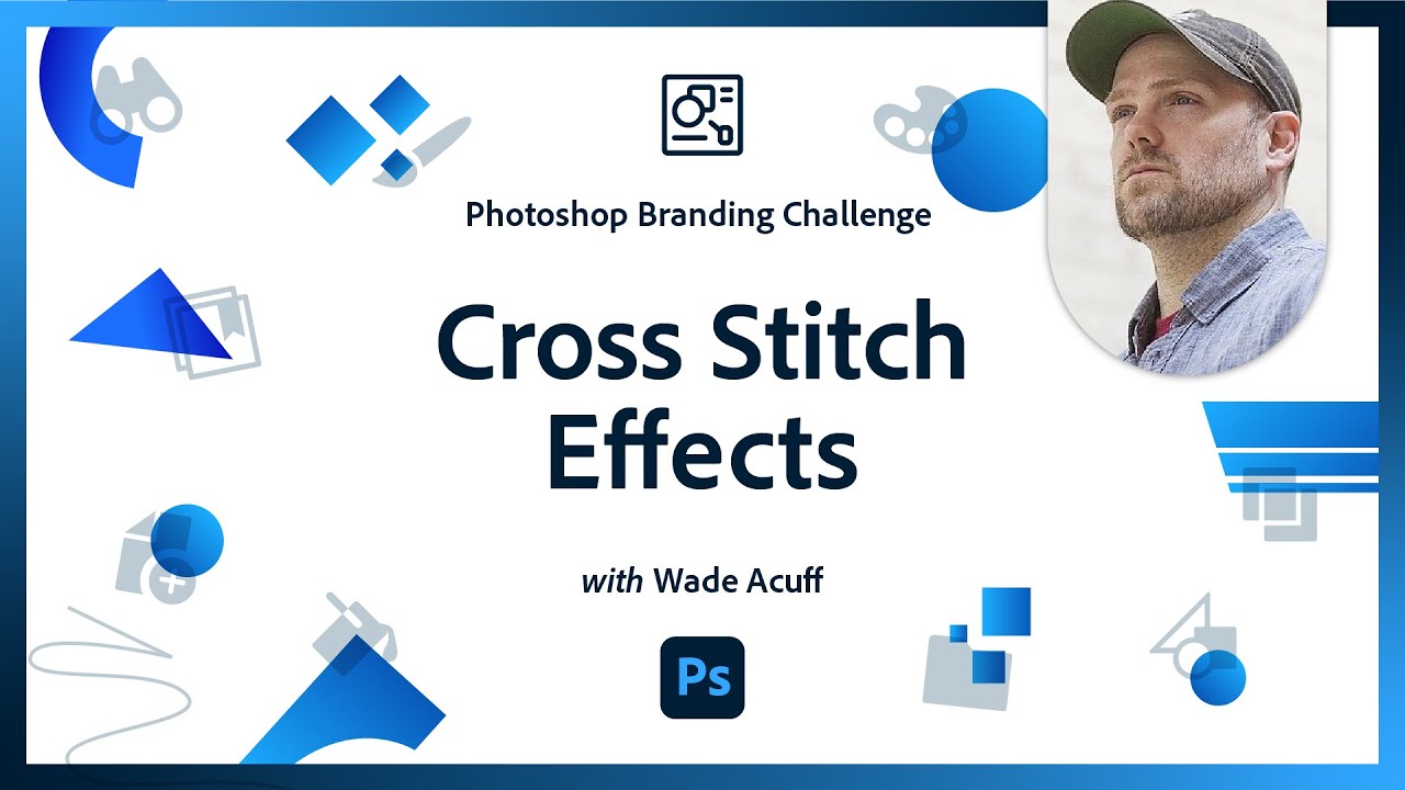 Cross Stitch Effects | Photoshop Branding Challenge - YouTube