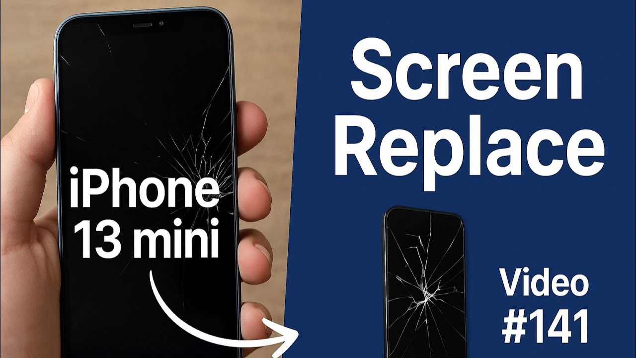 Screen Cracked 😞 Iphone 13 Mini How To Replace Screen And Fixing - YouTube