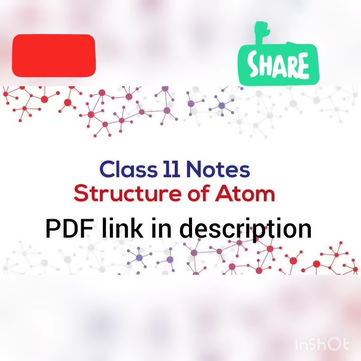 Chemistry class 11 / Structure of atom/ PDF link in description - YouTube