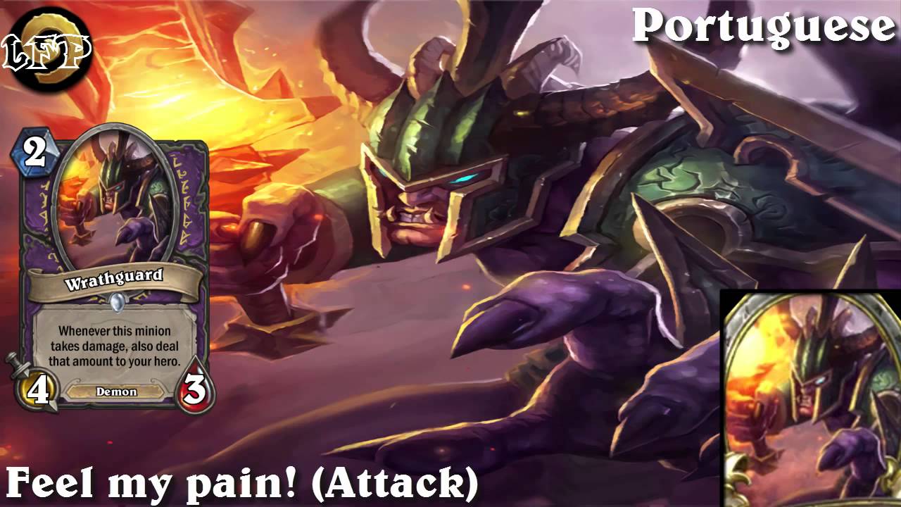 Wrathguard card sounds in 13 languages -Hearthstone - YouTube