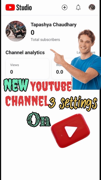 New youtube channel setting 2024 👀 #youtube #shorts #views #youtubechannel - YouTube