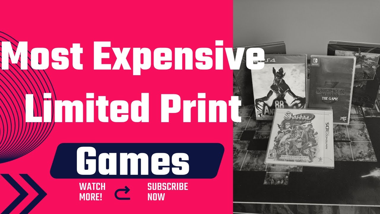 Best (Most Expensive) Under the Radar Limited Print Games - YouTube