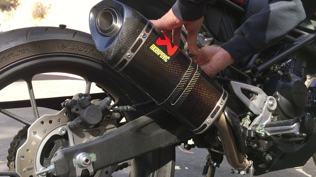 CB300R Akrapovic insert mod v2.0 - YouTube