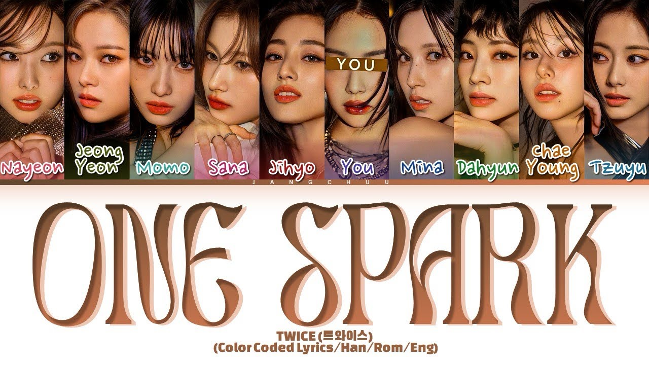 [KARAOKE]TWICE "One Spark" (10 Members) Lyrics|You As A Member - YouTube