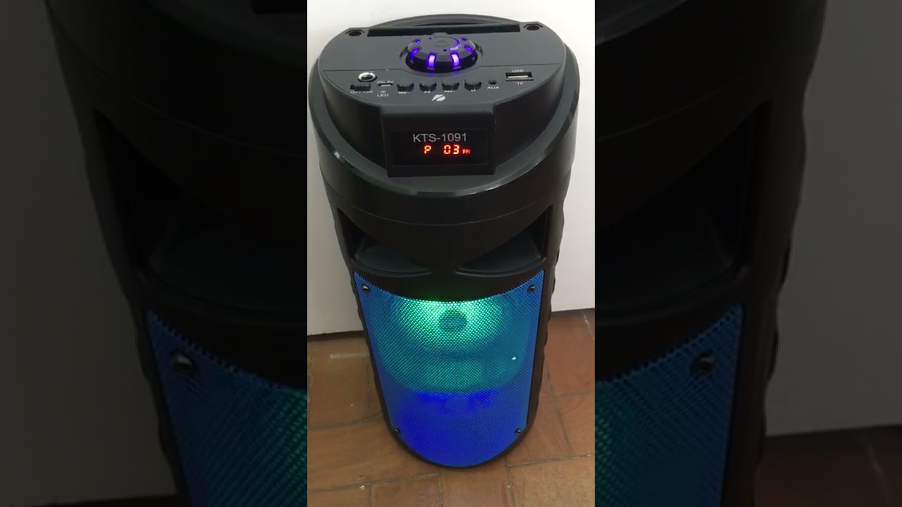 Caixa De Som Bluetooth Portátil Rádio FM, USB , Smart KTS-1091 - YouTube