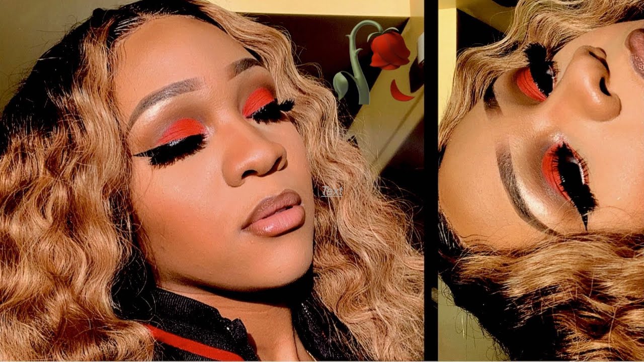 RED ROSE Cut Crease Eyeshadow | Makeup Tutorial! - YouTube