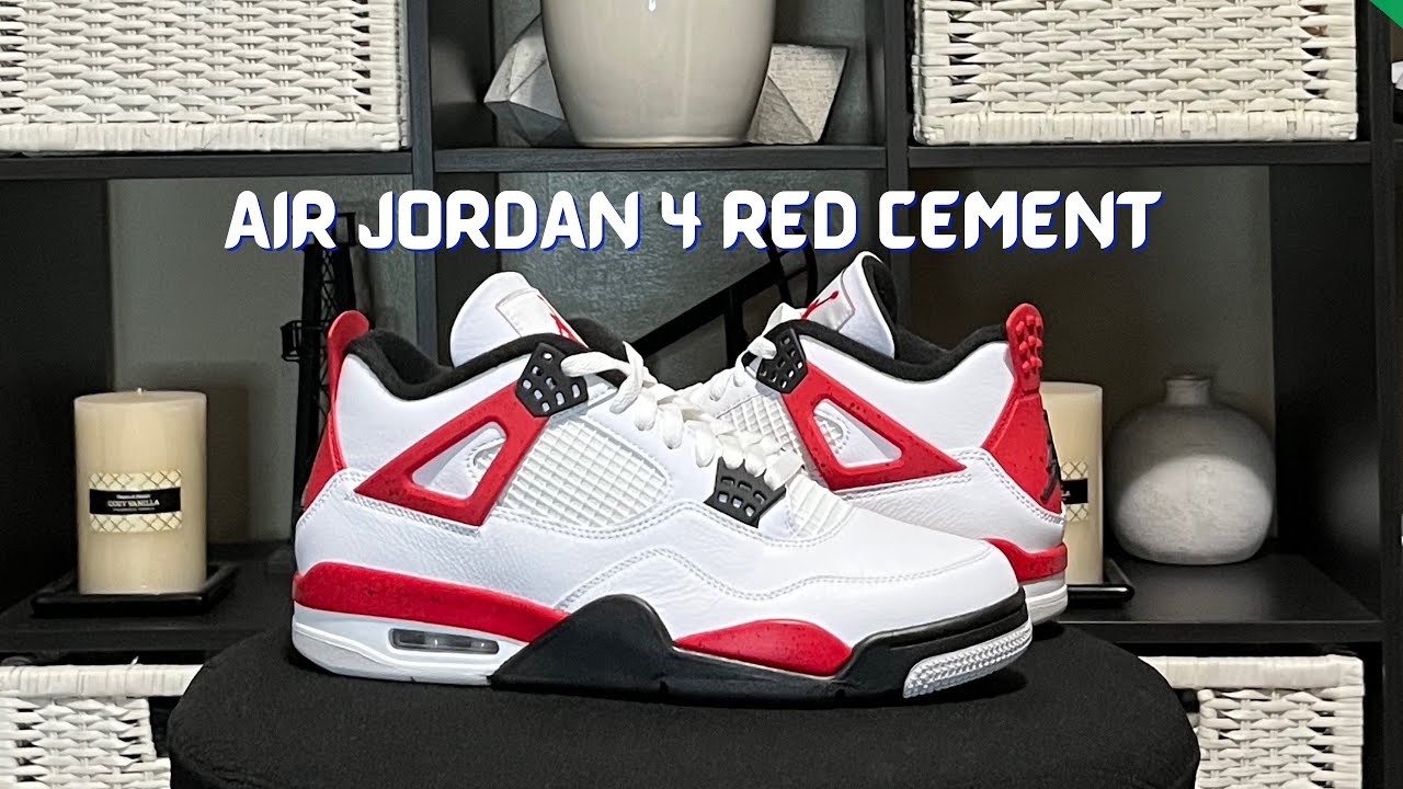 AIR JORDAN 4 RED CEMENT - YouTube