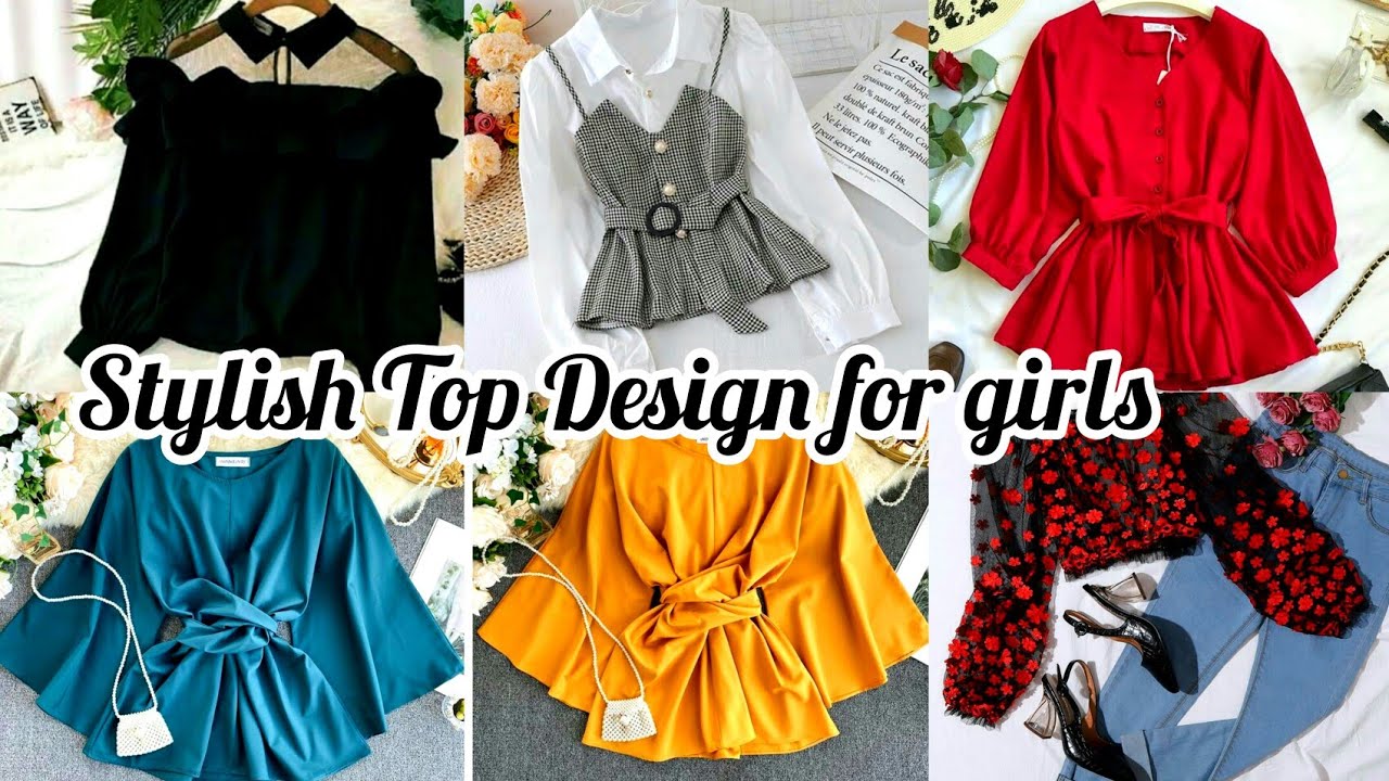 50 stylish Top Design idea's For girls 2021// shirts Design new top ...