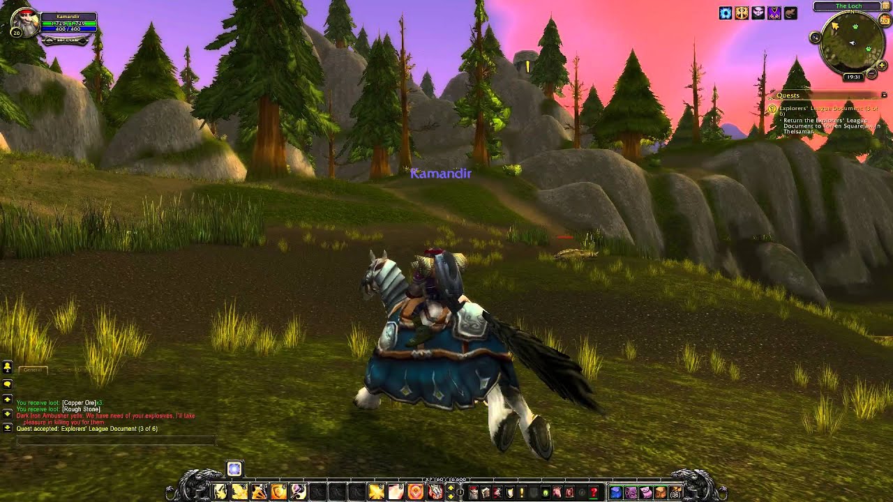 WoW quest #926 Explorers' League Document (3 of 6) - YouTube