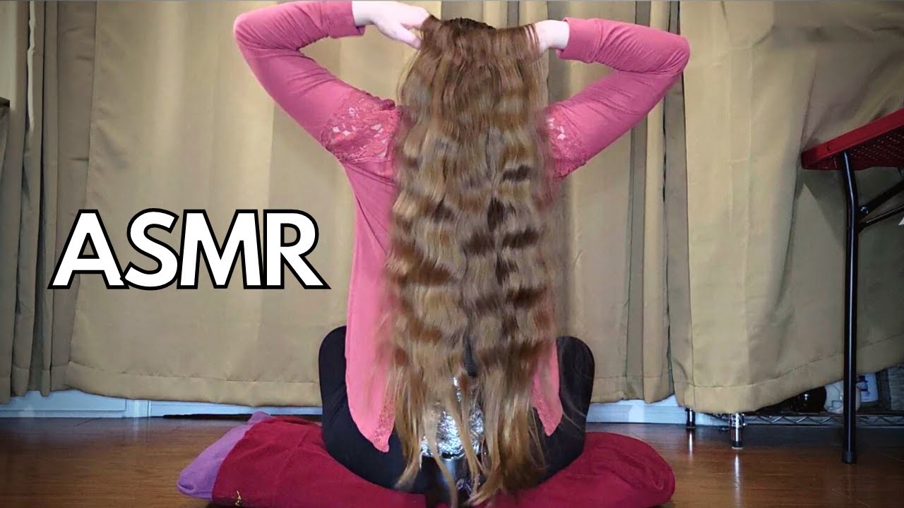 Real Very Long Hair over the Microphone ASMR - No Talking (Shaking ...