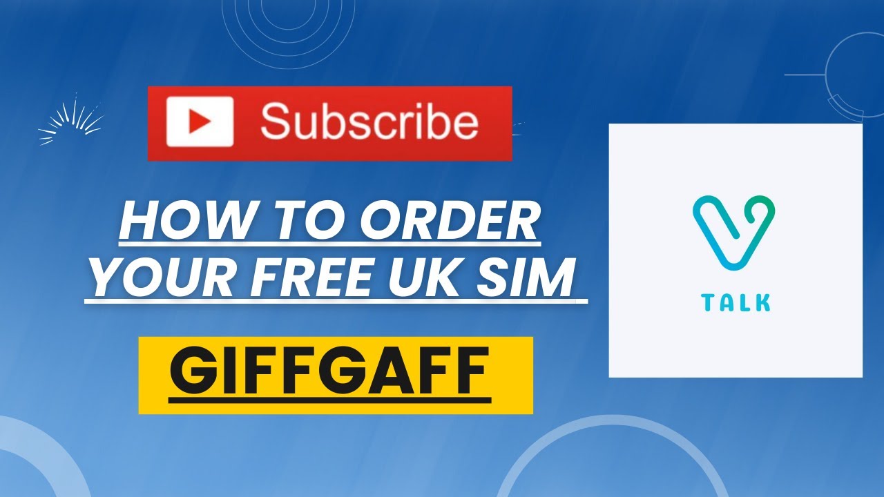 How to Order your free #UK #SIM: #giffgaff #eSIM - YouTube
