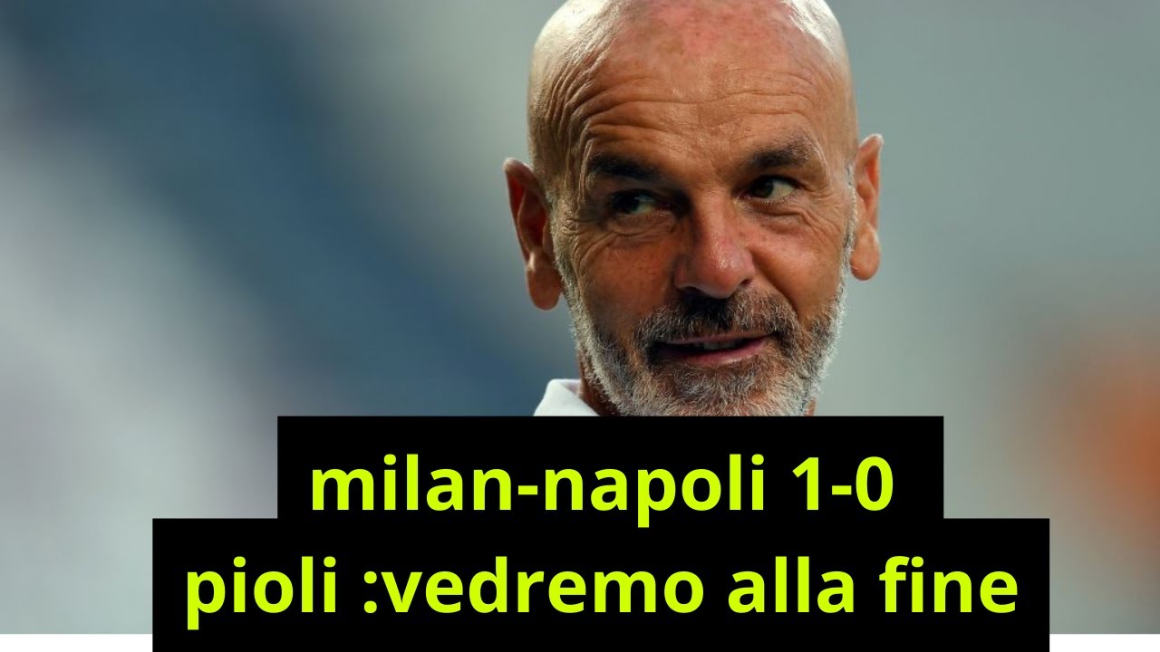 intervista a pioli post milan-napoli 1-0 - YouTube