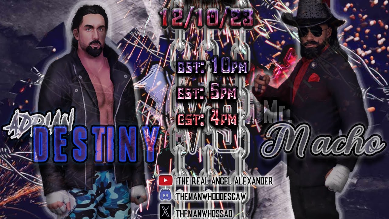 WWE2K23 UNIVERSE MODE / ADRIAN DESTINY VS MR MACHO / CHIHUAHUA / MEXICO ...