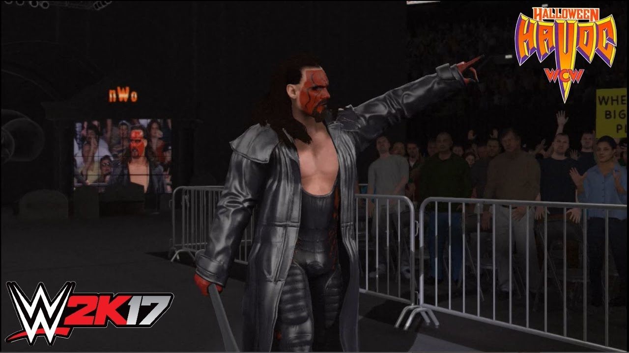 WWE 2K17 - Sting vs. Bret Hart: WCW Halloween Havoc '98 - YouTube