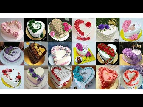 Heart shape cake decorating ideas.... love shape cake design.... লাভ সেপ কেকের ডিজাইন... - YouTube