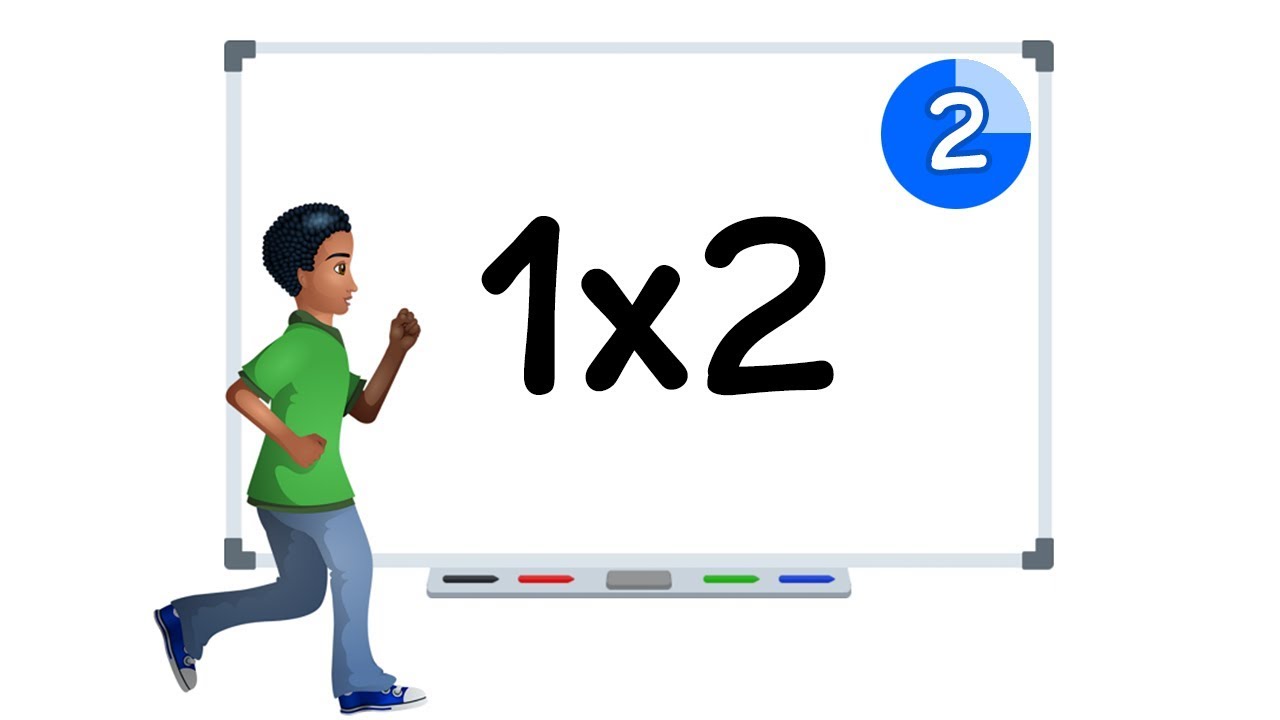 Math and Movement: 2 Times Tables (2 second interval, mix 1) - YouTube
