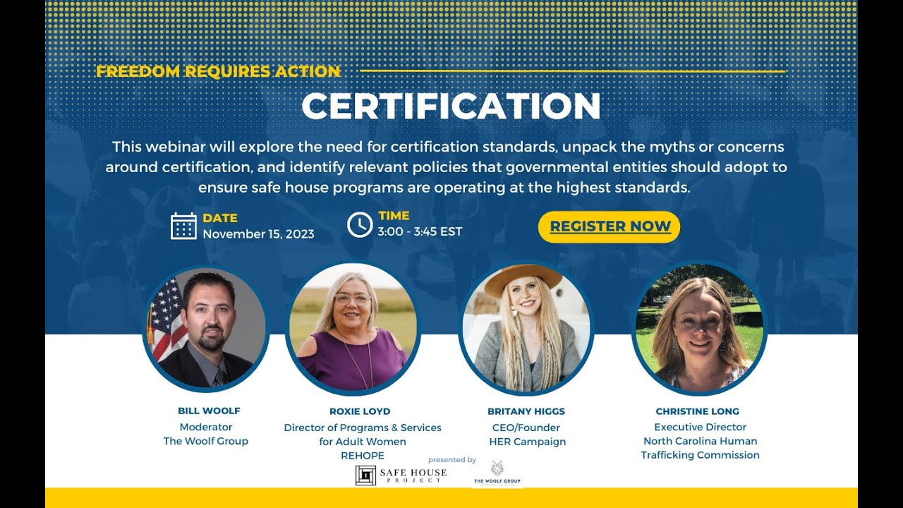 Freedom Requires Action: Certification - YouTube