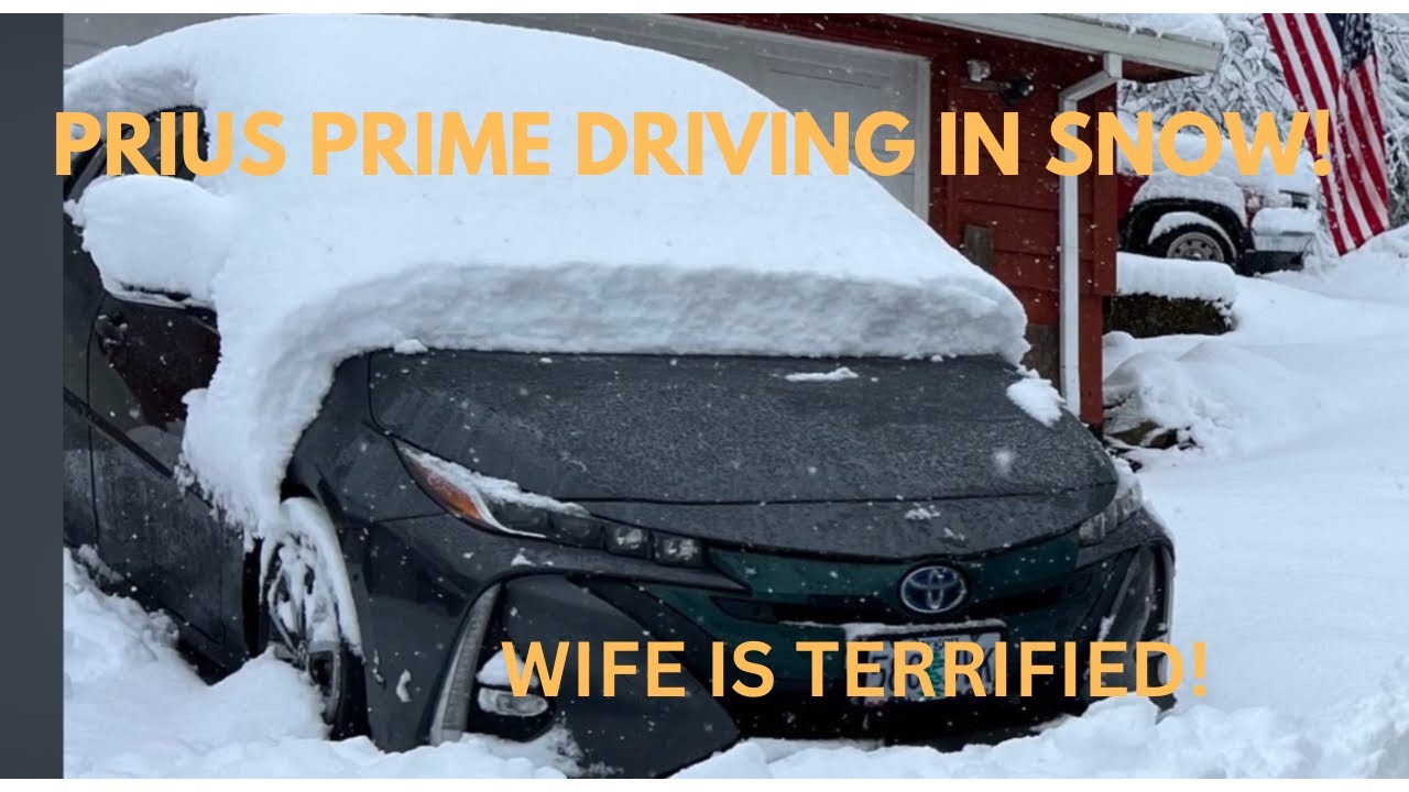 PRIUS Prime DEEP SNOW! Kids and wife are TERRIFIED! Don’t TRY THIS AT ...