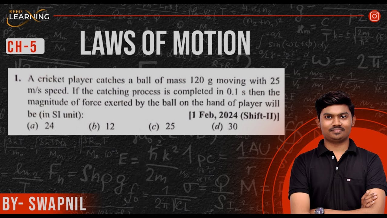 A cricket player catches a ball of mass 120 g moving with 25m/s speed ...