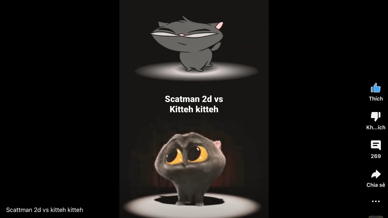 Scattman 2d vs kitteh kitteh - YouTube