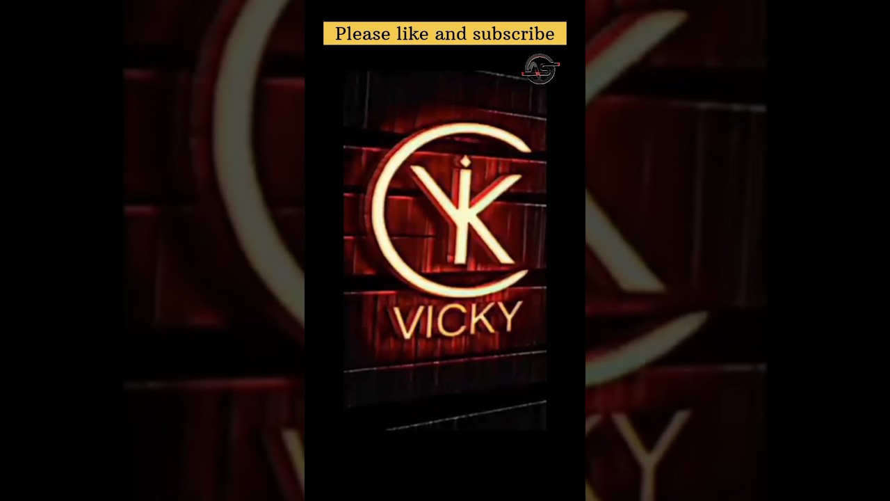 Vicky Name Logo
