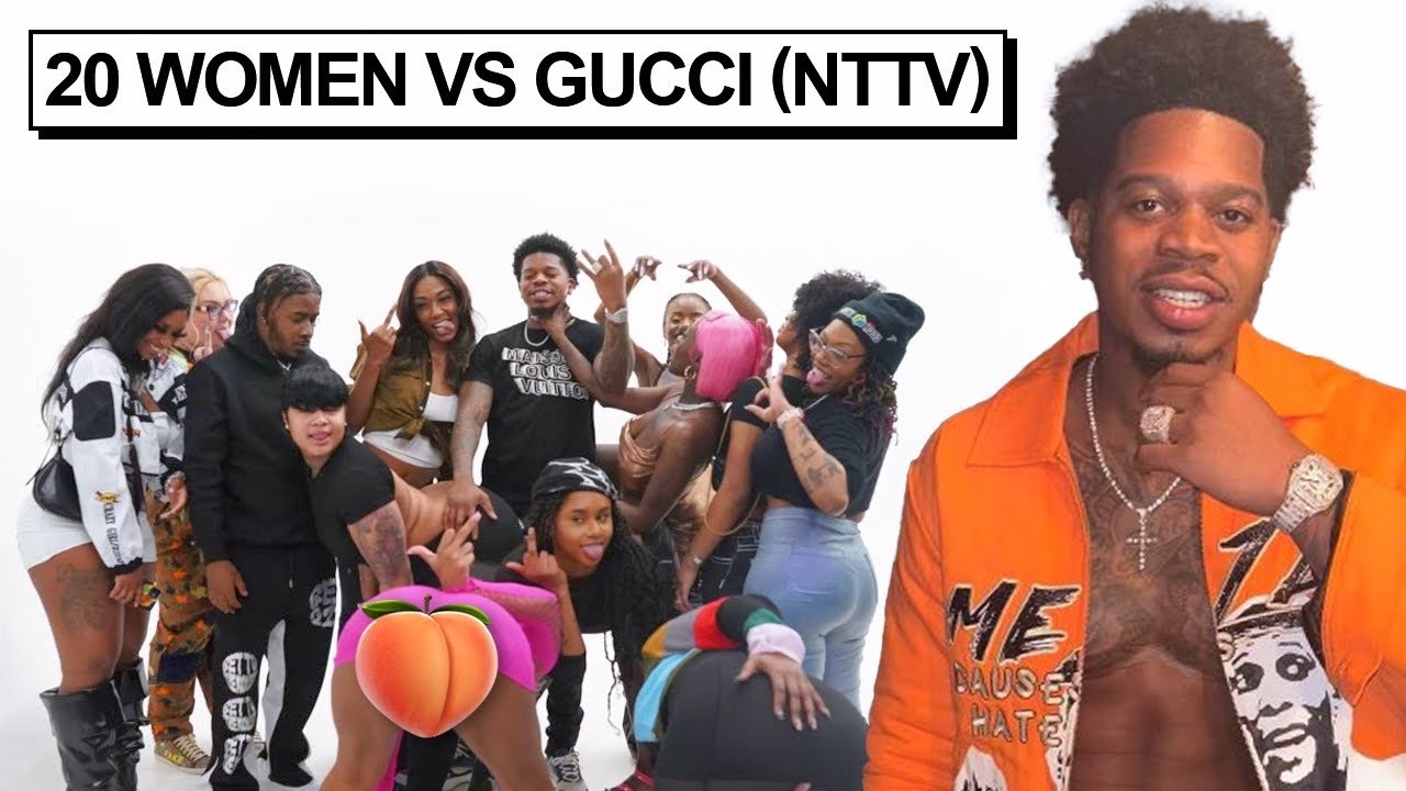 20 WOMEN vs 1 ADULT ACTOR : GUCCITHIRDLEG - YouTube