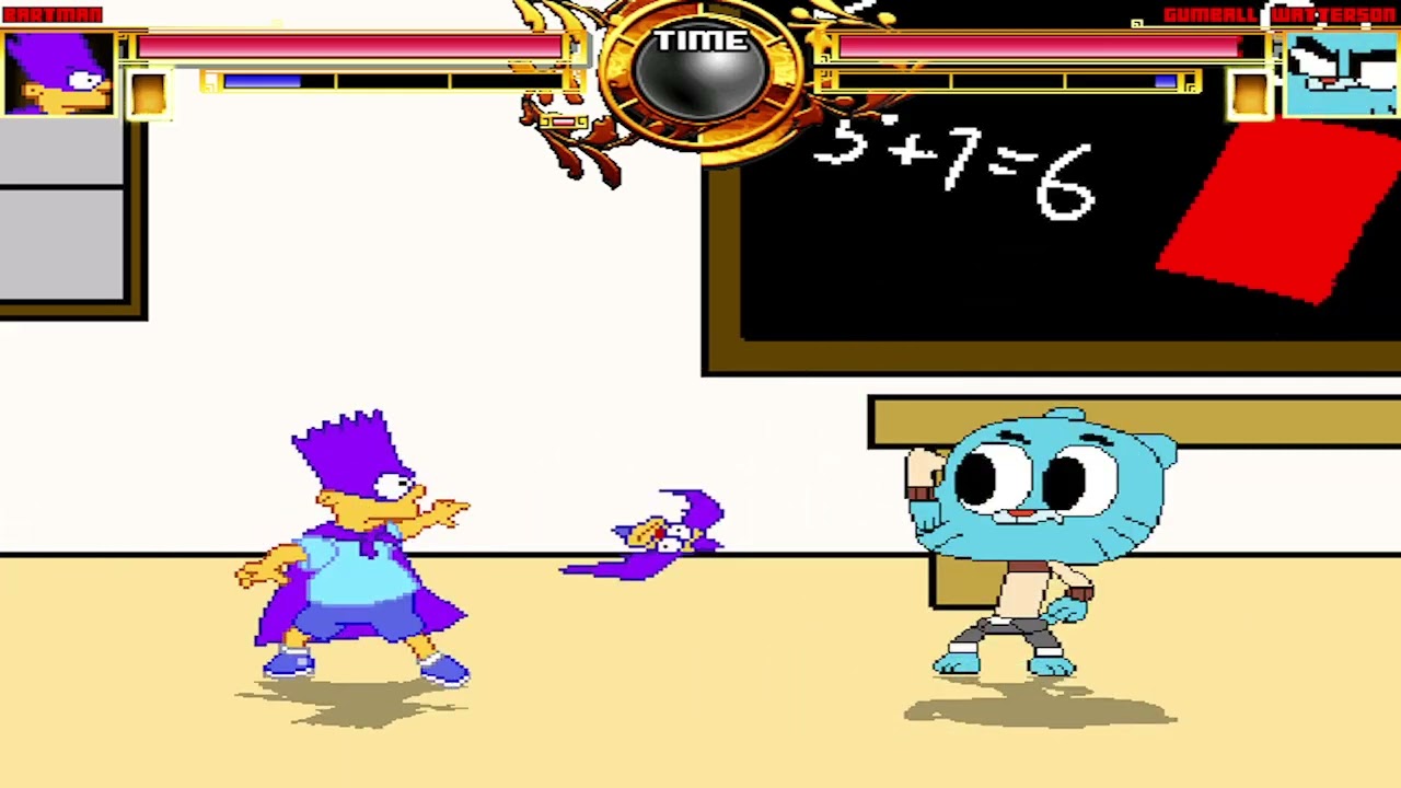 NICK54222 MUGEN: Bartman VS Gumball Watterson - YouTube