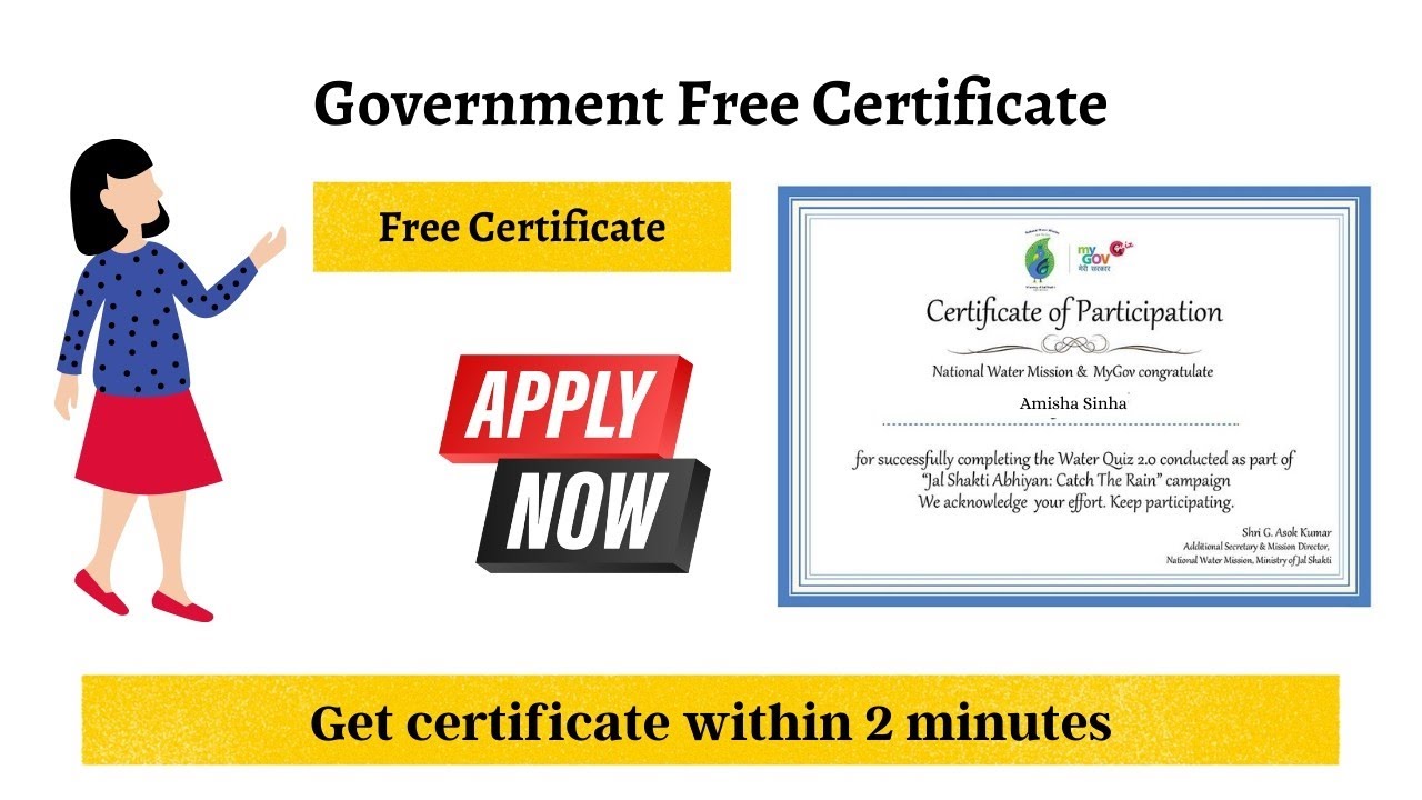 Free Government Certificate Online 2022 | Certificate Within 2 Minutes ...