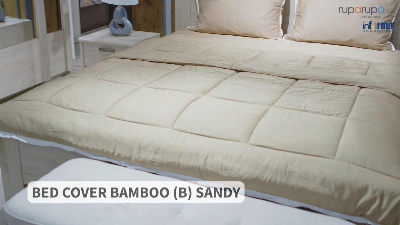 Fiore Bed Cover Bambu - YouTube