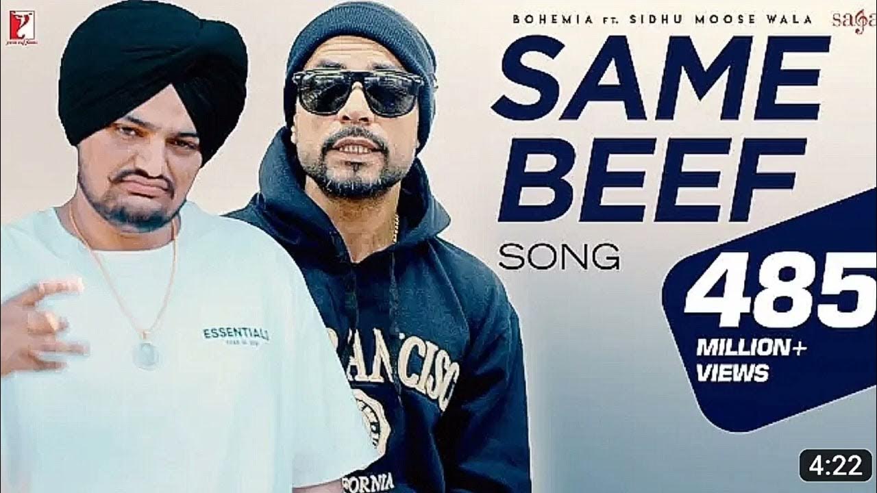Same Beef ( official Full Song ) Sidhu Moosewala | Ft. Bohemia | Ft. Moosetape 2023 - YouTube