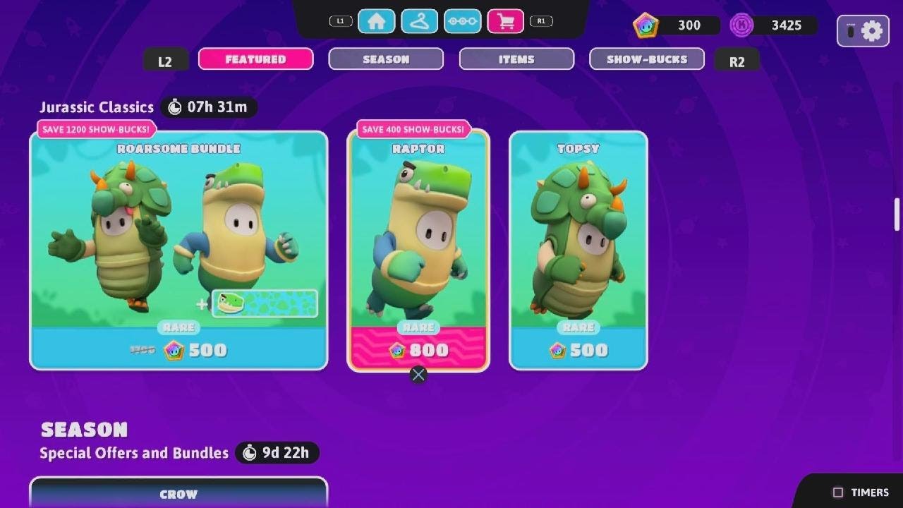 Dinosaur in Fall guys - YouTube