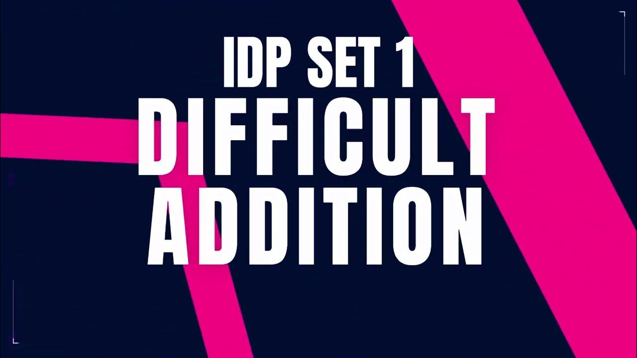 Difficult Addition | IDP Set 1 || Python Coding Tips Tricks || Python IDP || Nxtwave CCBP 4.0 ...