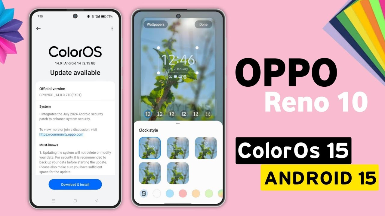 Oppo Reno 10 : ColorOs 15 Android 15 Update🔥| What's New Features ...
