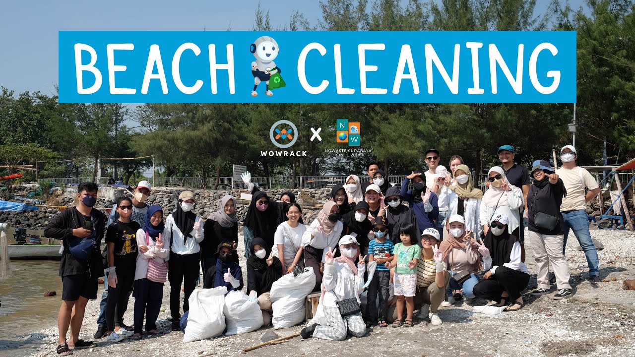Go Green Waves: Wowrack Indonesia Beach Cleaning Event! - YouTube