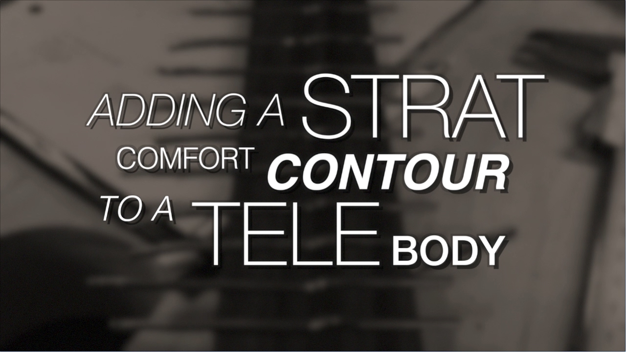 Comfort contour on a Tele body - YouTube