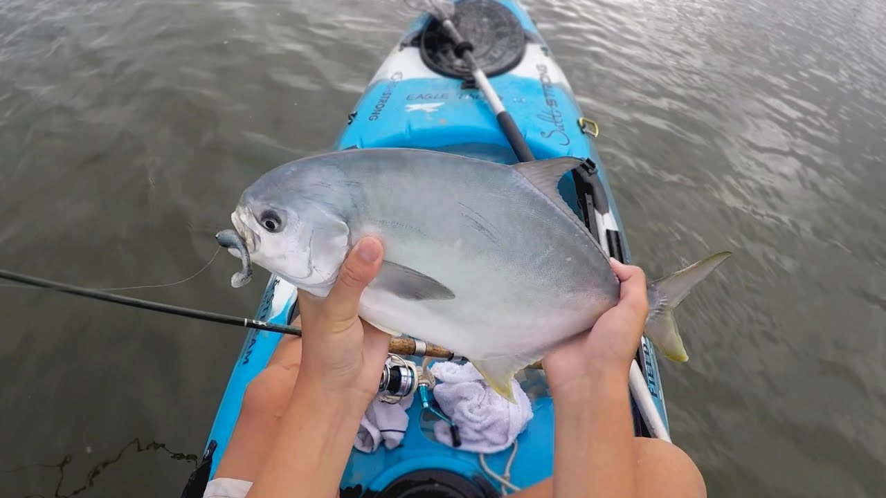 Pompano Fishing With Artificial Lures - YouTube