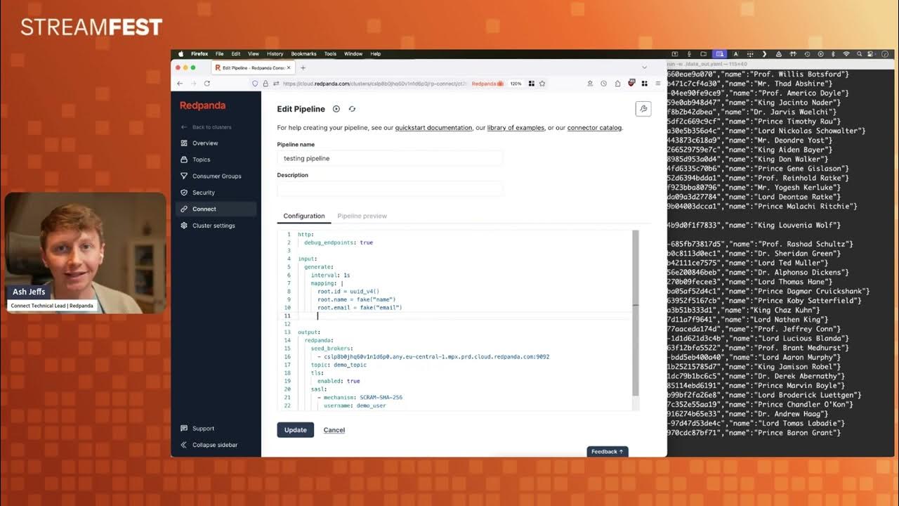 Demo: Redpanda Connect for Cloud, BYOC and Serverless - YouTube