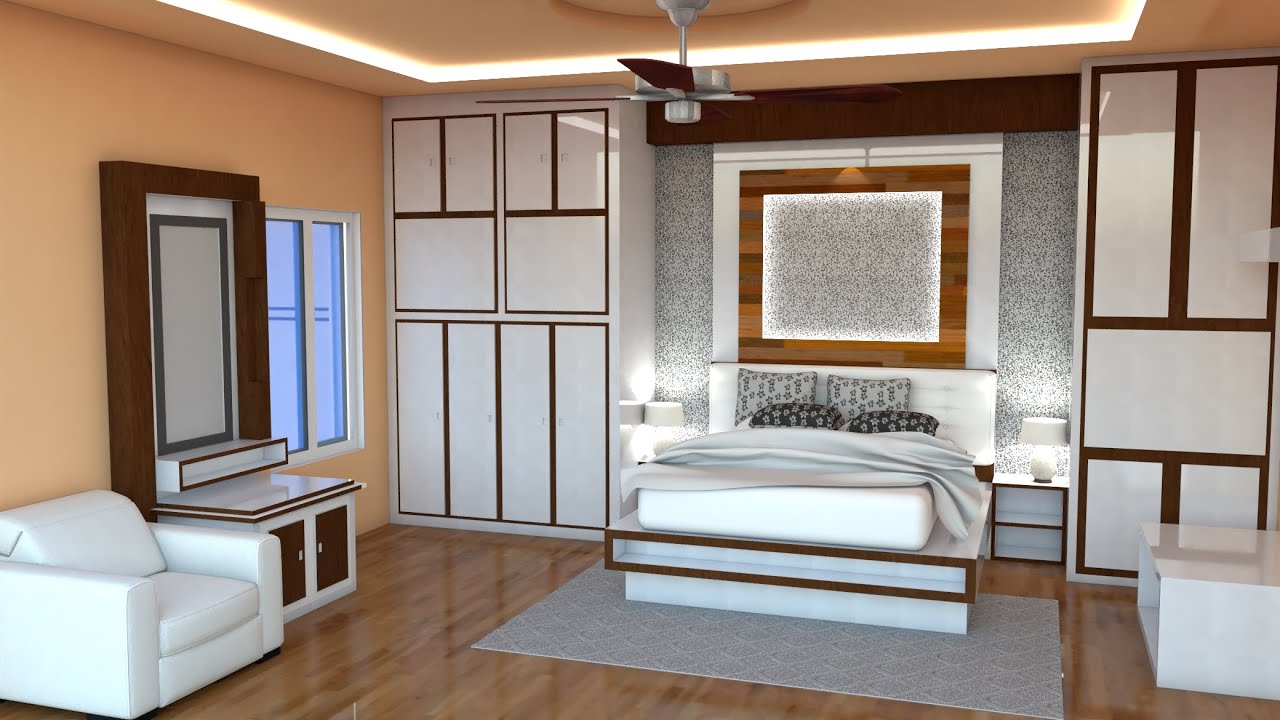 12 by 20 bedroom design , bedroom design , sketchup , 12 by 20 ...