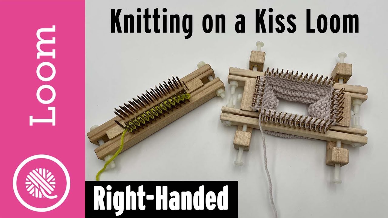 How to Knit on Kiss Loom - YouTube