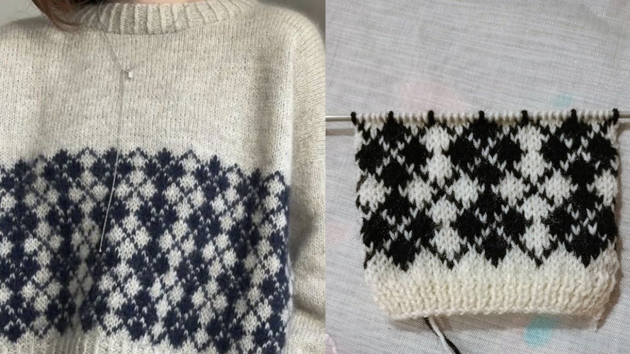 Knitting Graph Pattern #206 | Ladies/Gents Sweater Design - YouTube