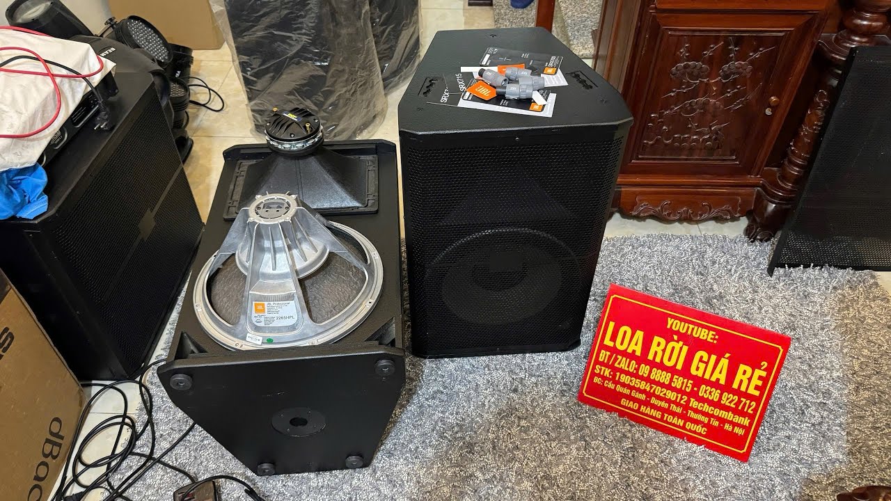 [HOT] Dựng Loa Full 40 JBL 715, Neo JBL 2265 hai tầng coil 76 nhôm dẹt ...