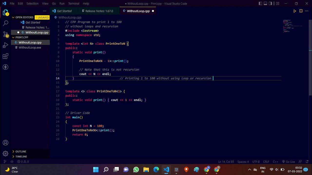 Printing Number 1 To 100 Without Using Loop Or Without Using Recursion printing-number-1-to-100-without-using-loop-or-without-using-recursion