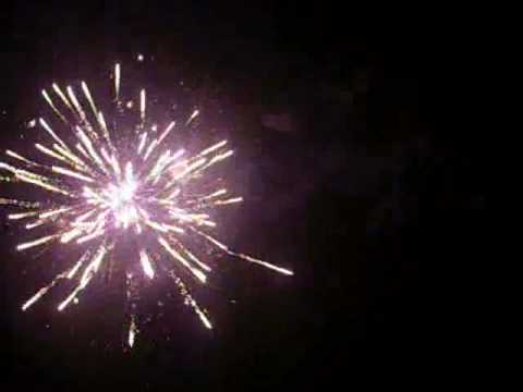 Fireworks in the rain! New Year 2010 ;) - YouTube