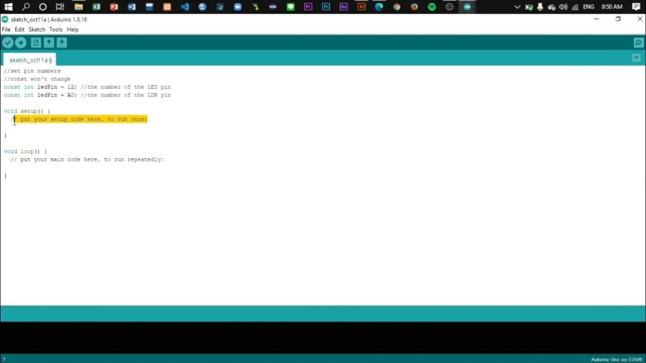 MENGHIDUPKAN LED DENGAN SENSOR LDR || ARDUINO UNO - YouTube
