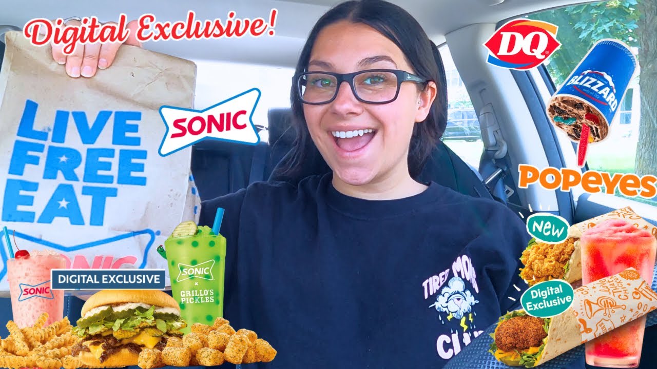 Eating DIGITAL EXCLUSIVE Fast Food Items for 24 HOURS - YouTube