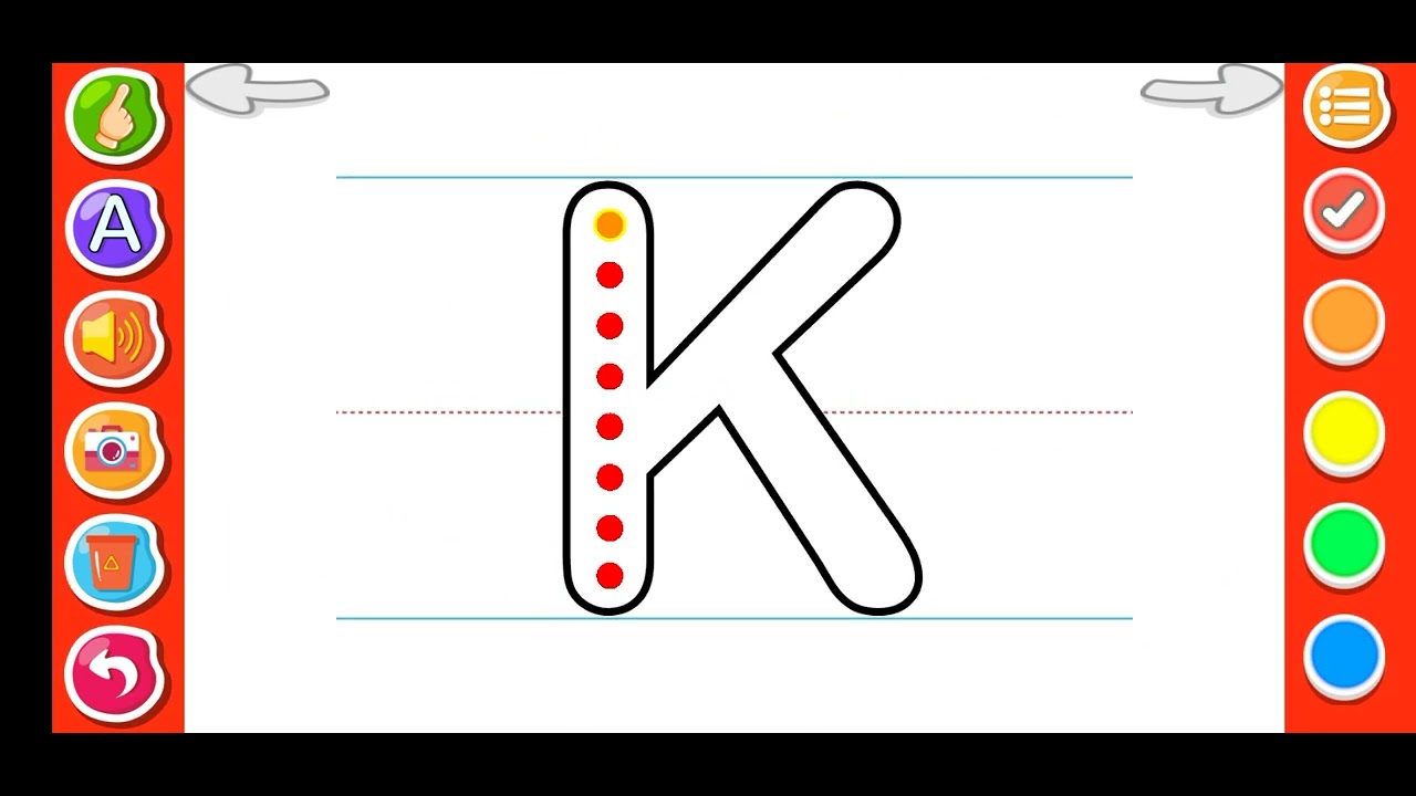Lets colr the lettrs.... - YouTube